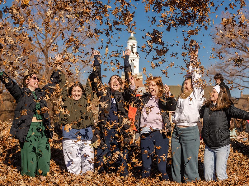 Leaf free and jump hard: OSU hosts second annual event with a bigger pile of leaves | Oklahoma ...